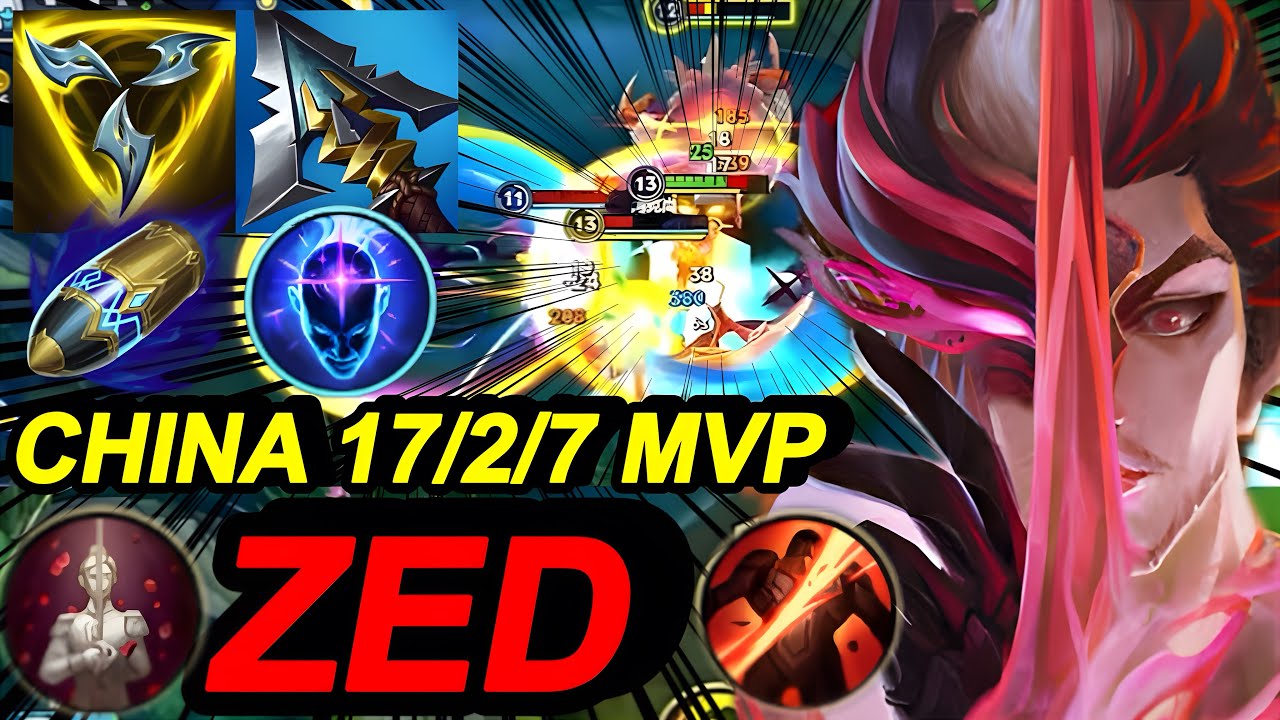 Wild Rift China Zed Jungle - 1vs9 Broken Carry Champion - Build Rune ...