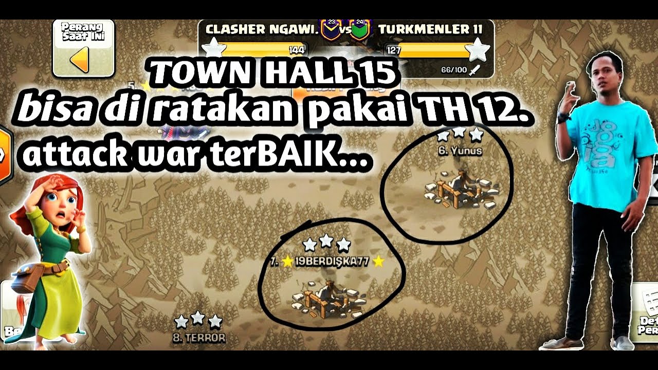 ini dia town hall 12 bisa meratakan th 15 | clash of clans | # ...