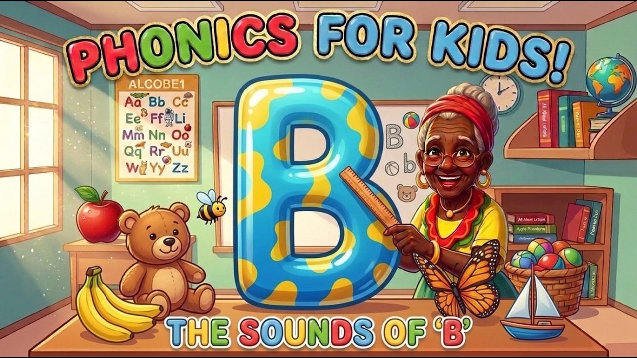 ABC Phonics for Kids | Letter "B" Sounds | Learn the Alphabet Sounds ...