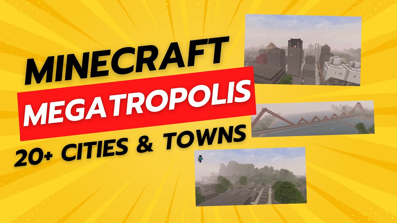 Big Minecraft City, Cities, and towns in Mobile Minecraft Megatropolis ...