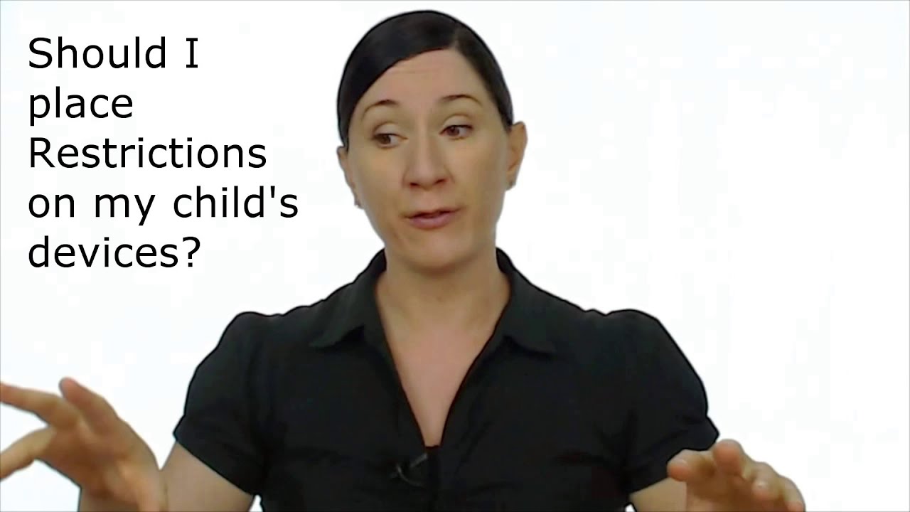 Should We Place Restrictions on Kids Internet Use - YouTube