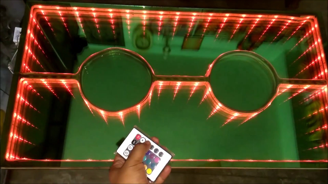 DIY Modern LED Infinity Illusion Mirror - YouTube