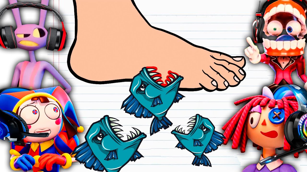 The Amazing Digital Circus Characters Play Just Draw 3D (Part 3) - YouTube