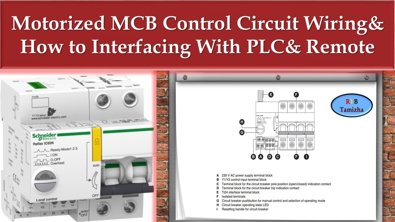 (Switchgear Part-3)Motorized MCB Control Circuit Wiring& PLC& Remote ...