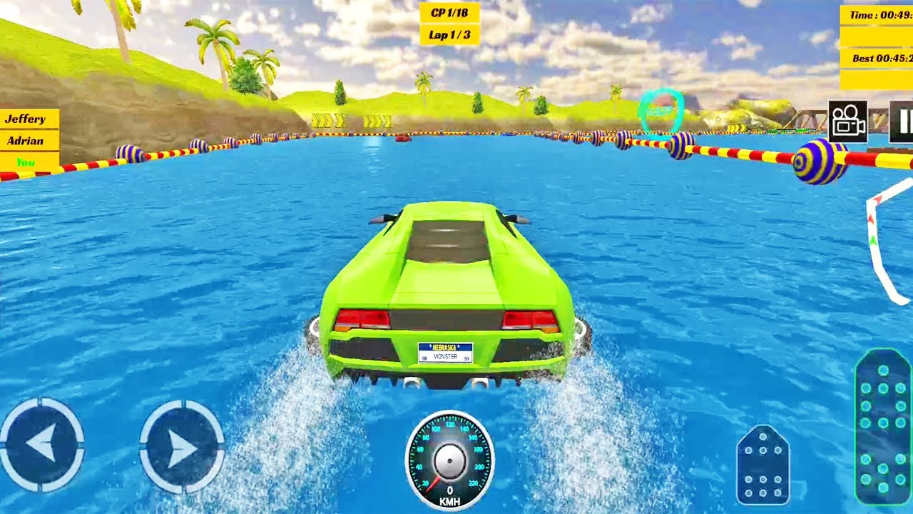 Water Surfing Multiples Dirt Car Racing | Car Game | Android Gameplay ...