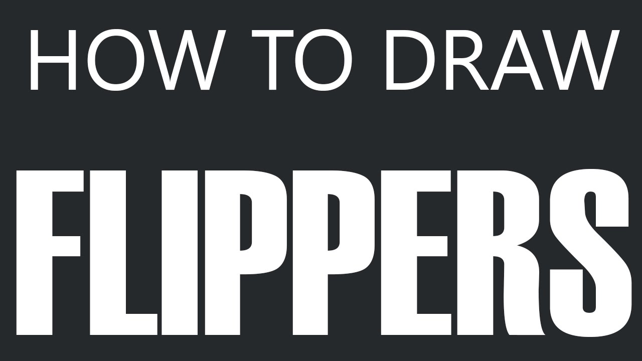 How To Draw Flippers - Scuba Flippers Drawing (Water Shoes) - YouTube