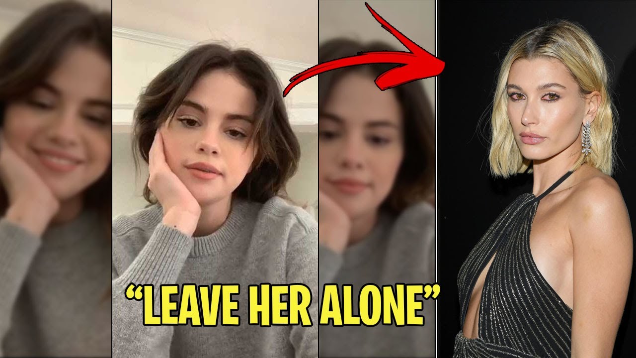 Stop It Selena Gomez Reaction To Fans Dragging Hailey Bieber Youtube