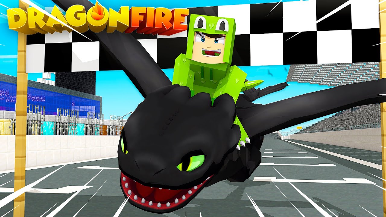 I Built a DRAGON RACE COURSE! - YouTube