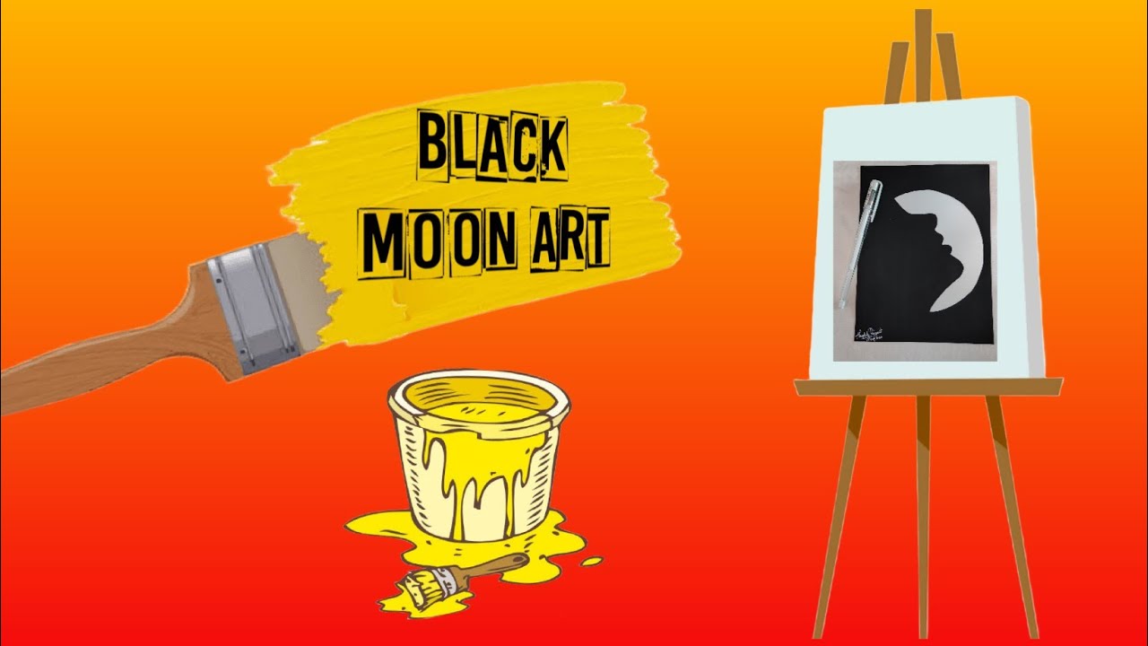 Black Moon Art🌙||Harshita Rajawat||--||Art🎨Tutor|| - YouTube