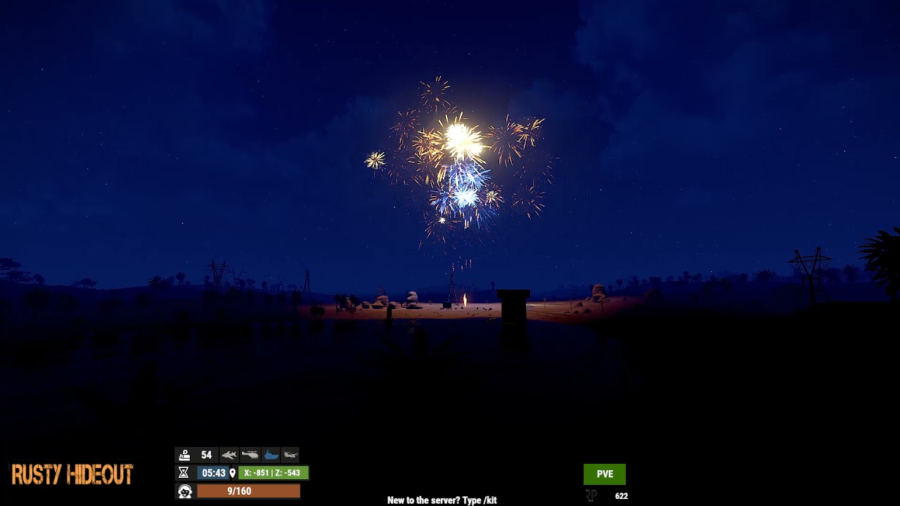 Happy July 4th (rust fireworks) - YouTube