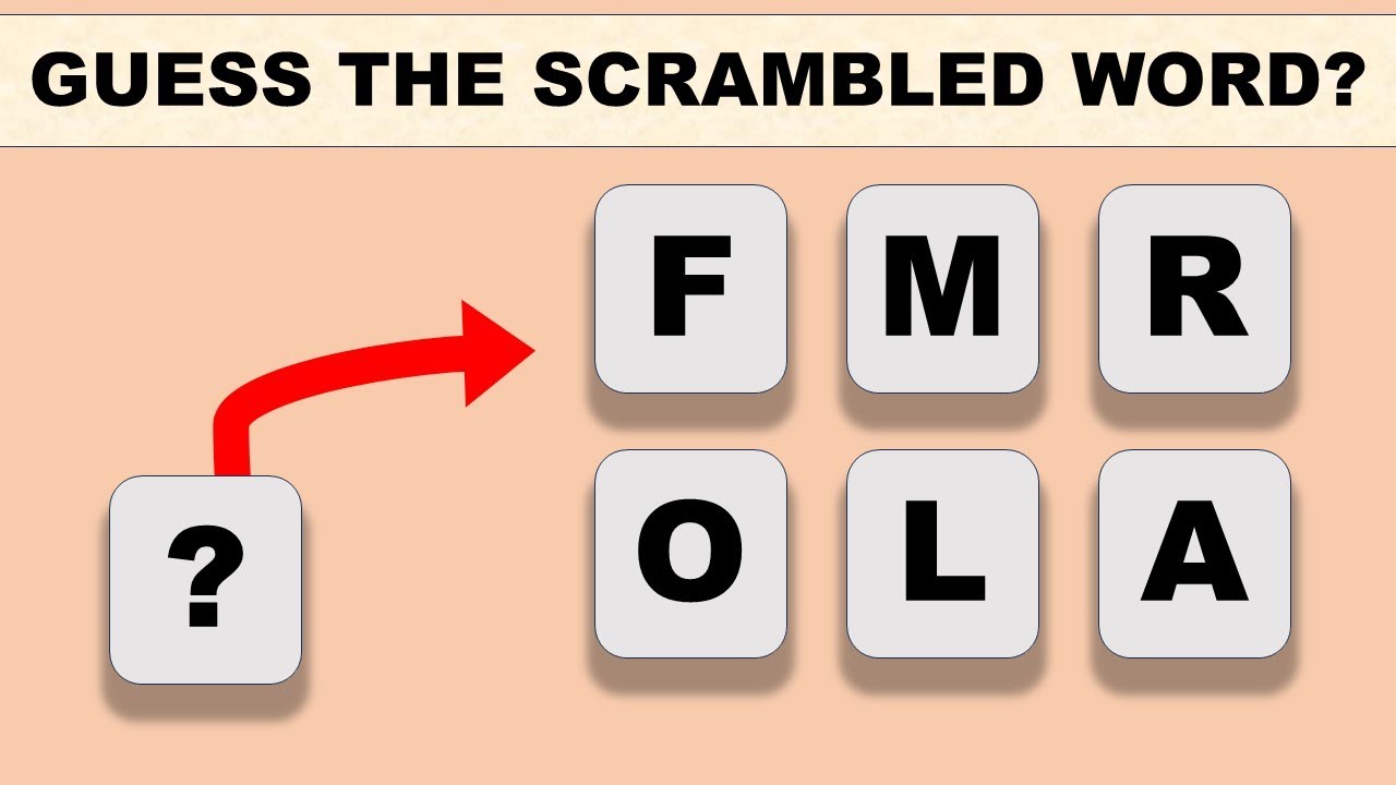 Can You Solve This Jumbled Word Problem Youtube