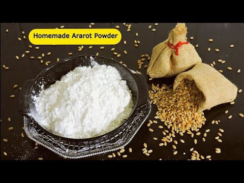 घर पर आरारोट बनाने की विधि |गेहूँ का अरारोट | homemade ararot | ararot ...