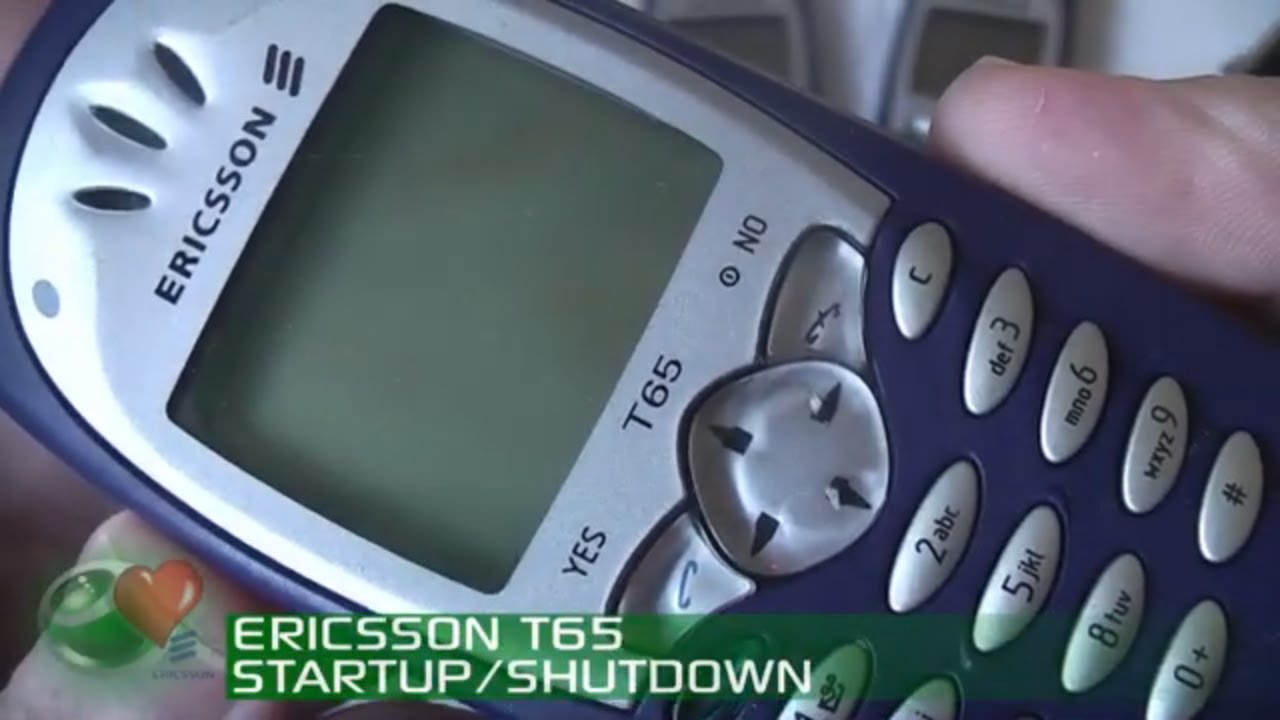 Ericsson T65 Mobile Phone - Startup/Shutdown - YouTube