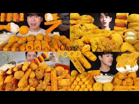Eating Super Cheesy Food ASMR Mukbang 🍟🧀 | Extreme Cheese Pulls ...
