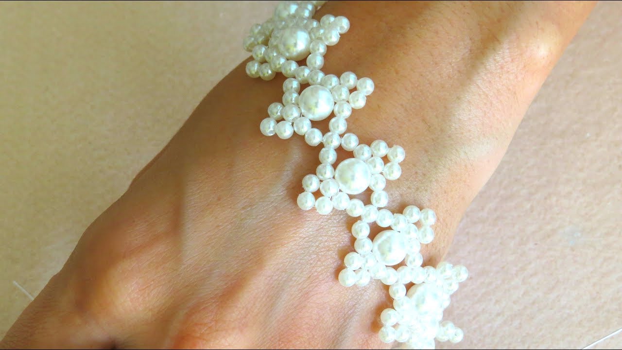 Tutorial - Bracelete/Pulseira/Choker de Pérolas ! - YouTube