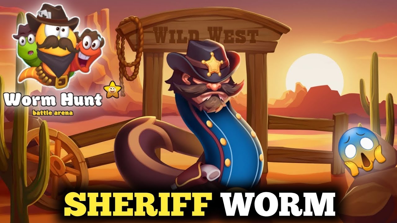 SHERIFF WORM 😱 Game Play In Worm Hunt | Arms And Dangerous Event Worm ...