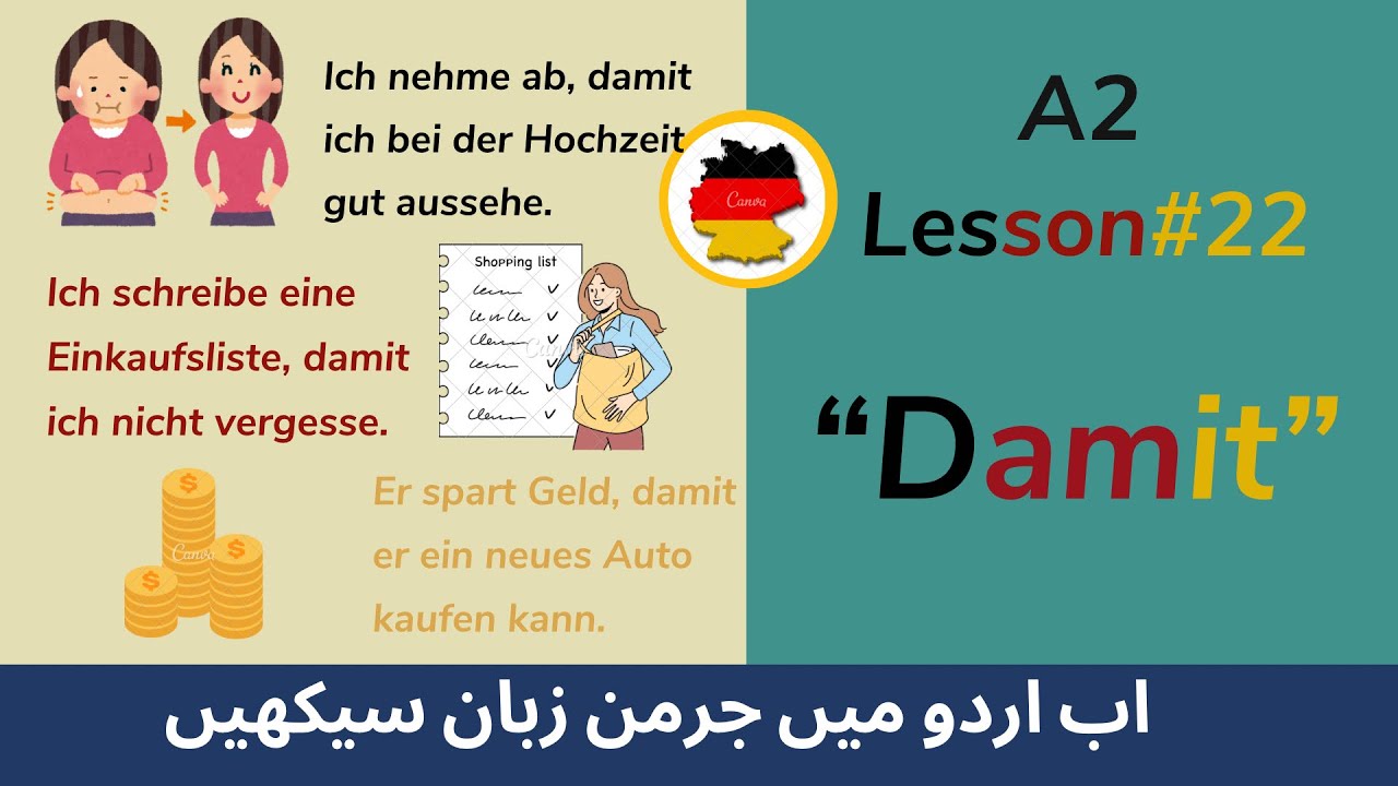 Damit | Nebensätze mit Damit | Damit Conjunction Explained | Learn ...