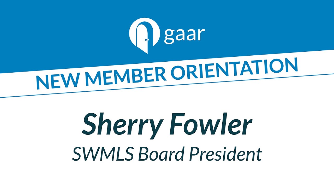 GAAR New Member Orientation - President's Welcome - Sherry - YouTube