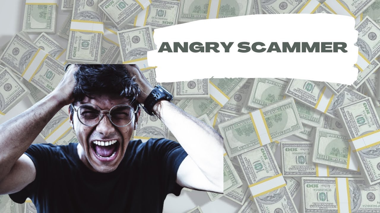 Angry Scammer Rages at Banker - YouTube
