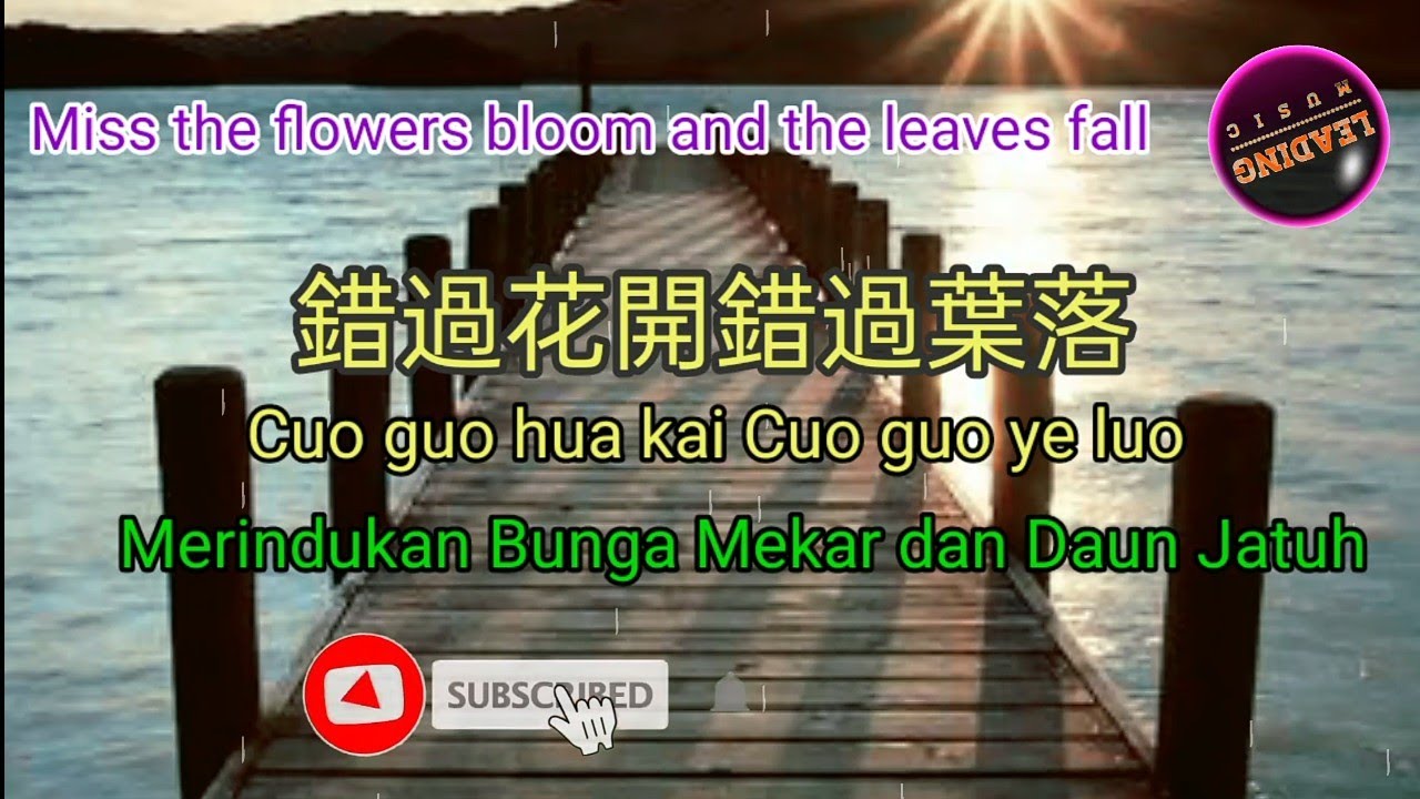 Cuo guo hua kai Cuo guo ye luo 錯過花開錯過葉落 Subtitle Pinyin,English ...