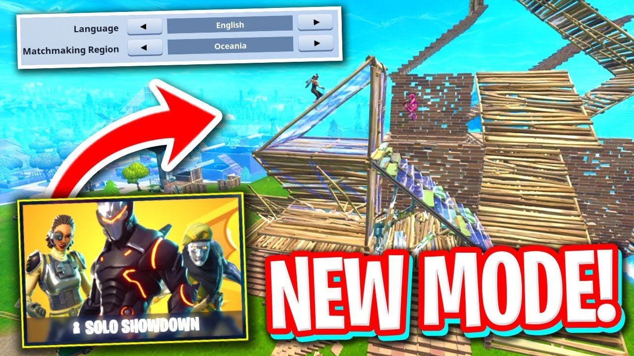 FORTNITE SOLO SHOWDOWN ON OCEANIC SERVERS!! (NEW COMPETITIVE MODE ...