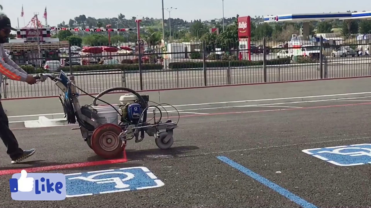 FIRE LANE PARKING PAINTING - YouTube