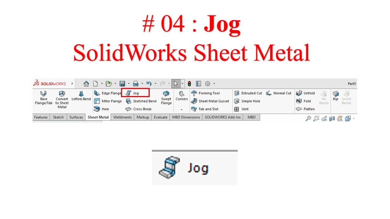 #04. Jog - Solidworks Sheet Metal - YouTube