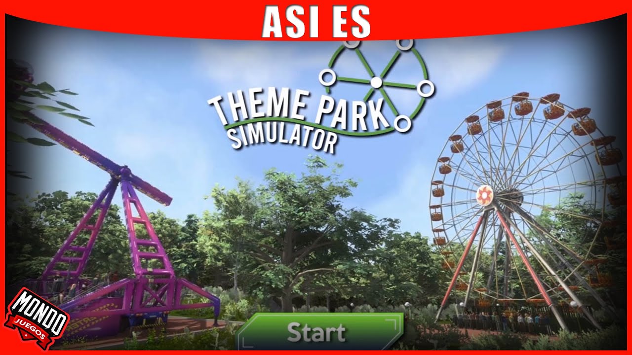 Asi es Theme Park Simulator para Nintendo Switch - YouTube