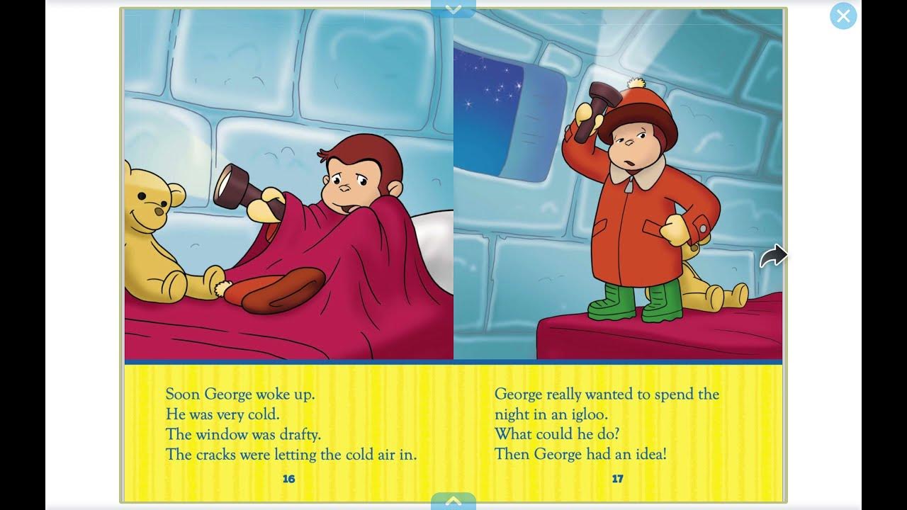 Curious George Builds an Igloo | Kids book read aloud - YouTube