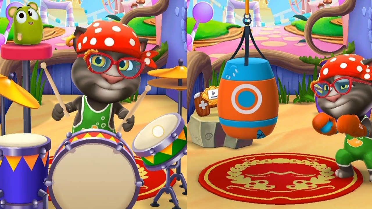 My Talking Tom Cat 2 Funny game TOM Talking Cat play game Cat Tom and ...