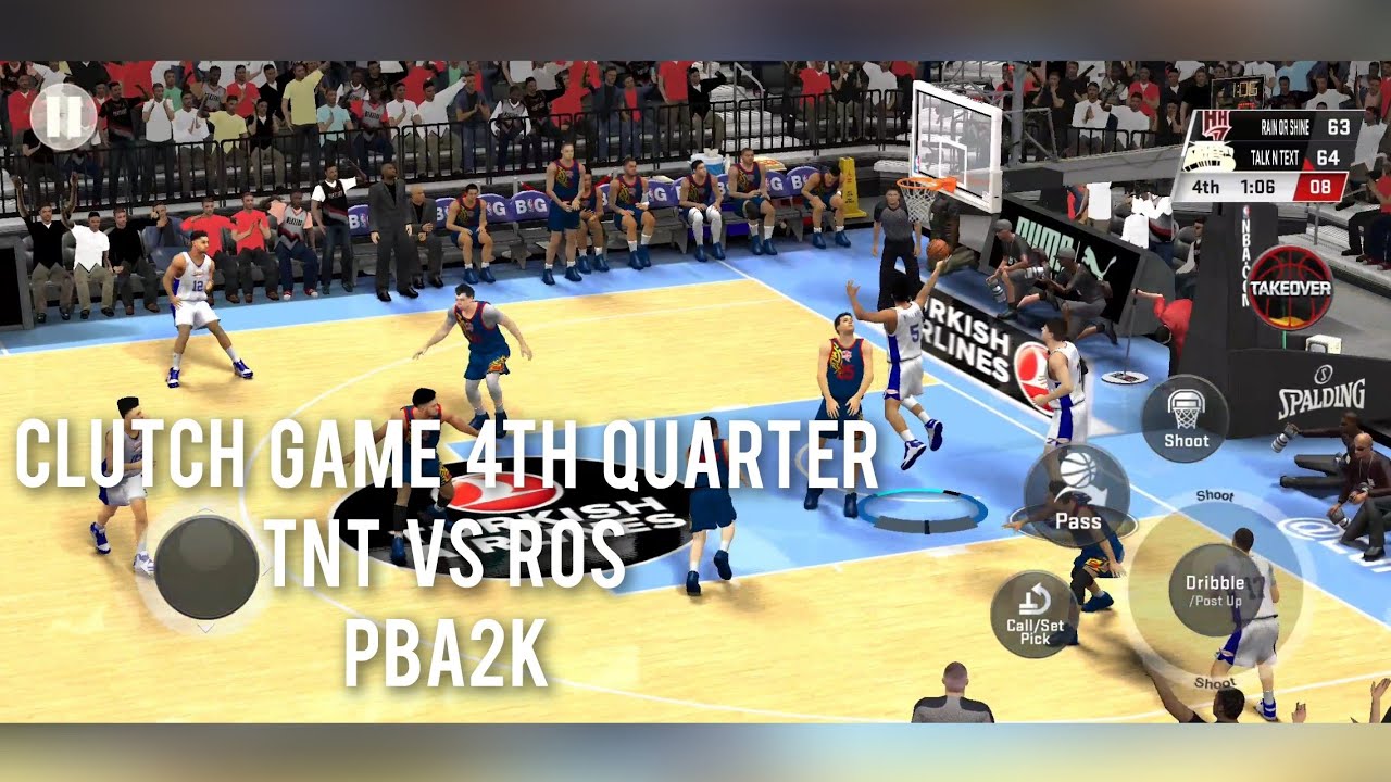 Clutch game 4th quarter | TNT vs ROS | PBA2K | Top Highlights - YouTube
