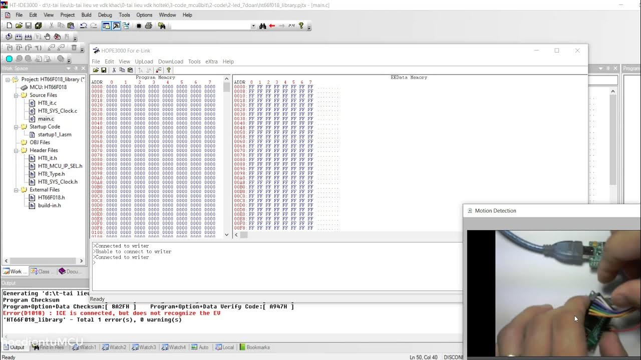 HOLTEK|Holtek HT66F018 giao tiếp LED 7 đoạn/HOLTEK with LED 7 SEG - YouTube