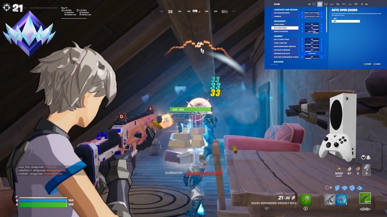 Xbox Series S Fortnite Unreal Ranked Gameplay + BEST AIMBOT controller ...