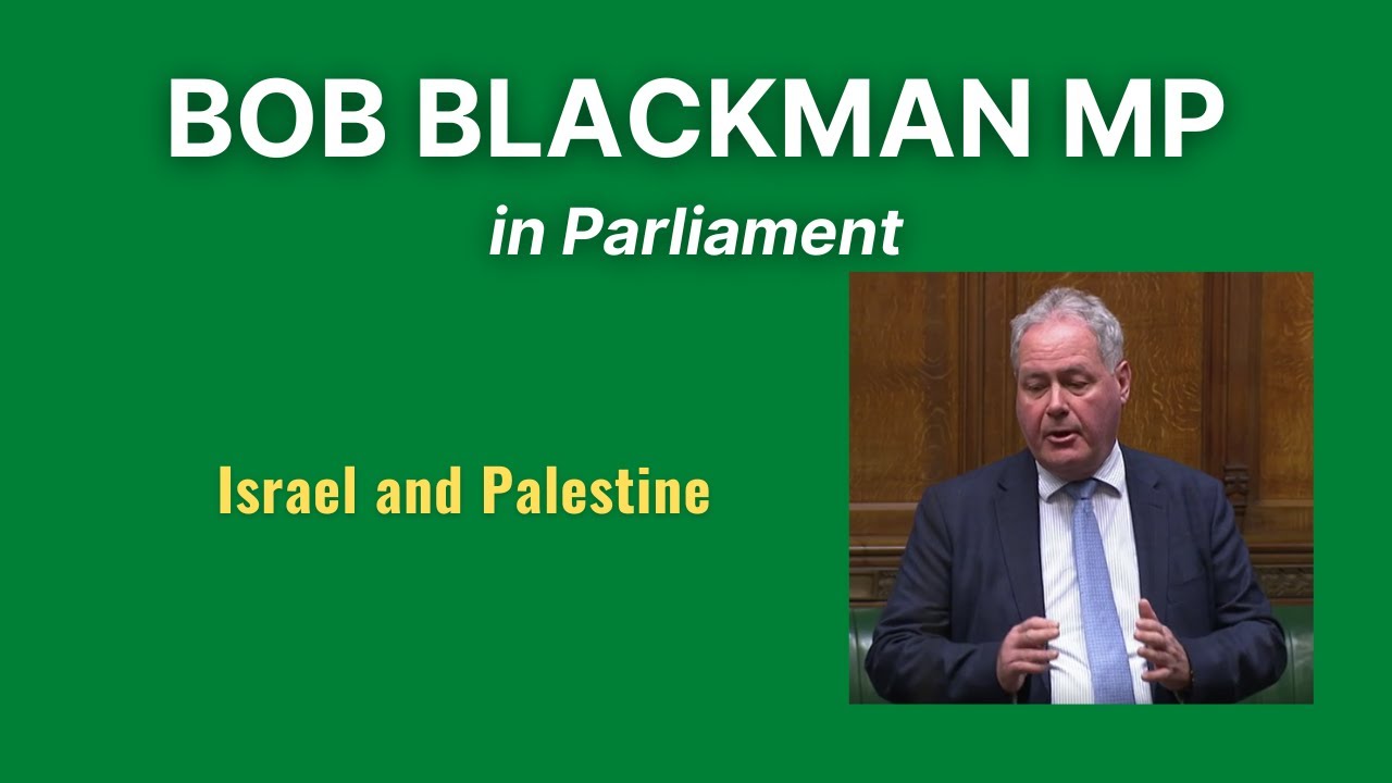 Bob Blackman on Israel and Palestine | 14 Mar - YouTube