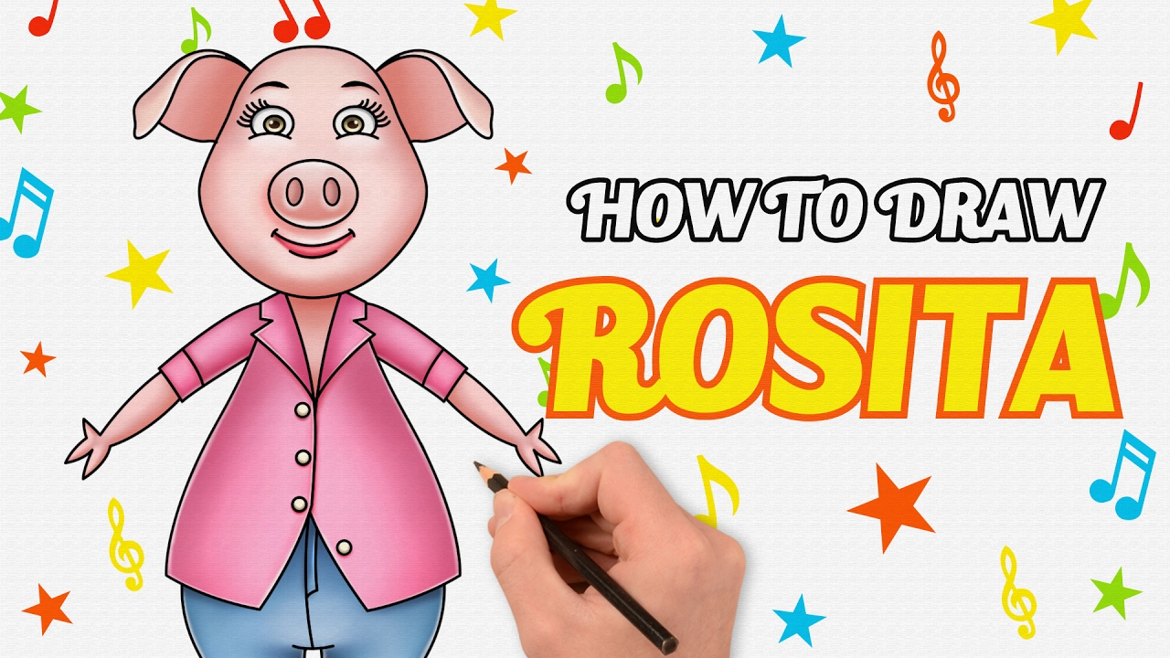Learn How to Draw Rosita from Sing Movie - Step by Step guide in Naisha ...