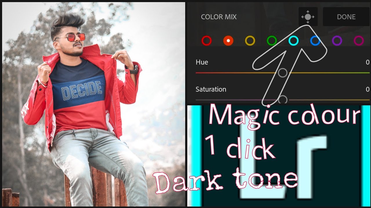 Dark black Lightroom tutorial ||easy background colour change Lightroom ...
