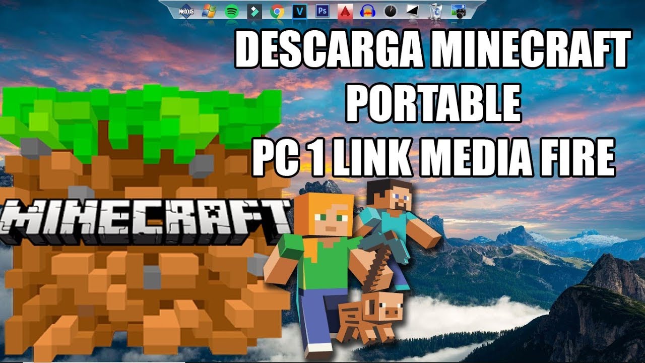 DESCARGA MINECRAFT PORTABLE PC 1 LINK II2019II - YouTube