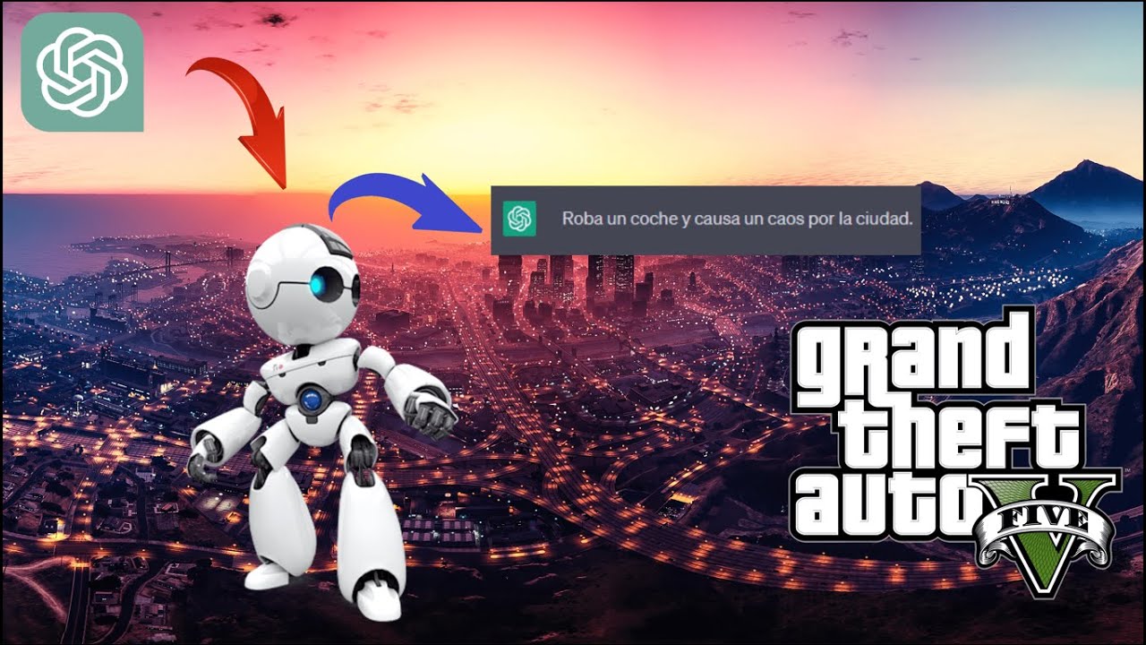 Hago que ChatGPT juegue al GTA V mediante un rolplay por Chat - YouTube