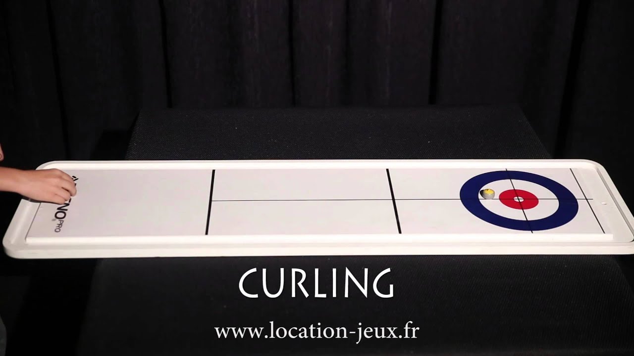 Jeu de Curling : jeu en bois à louer en Ile de France : 91 - 92 - 93 ...