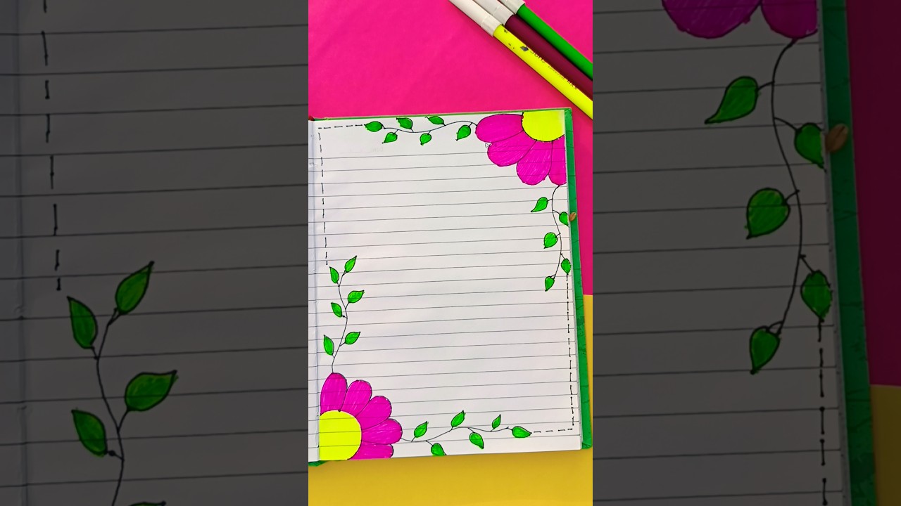 Diary first page design||#ytshorts - YouTube