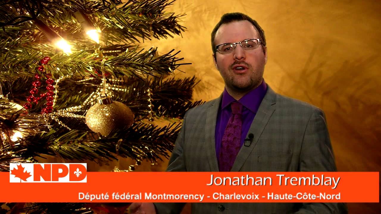 Jonathan Tremblay, député fédéral NPD - Voeux 2013 - YouTube