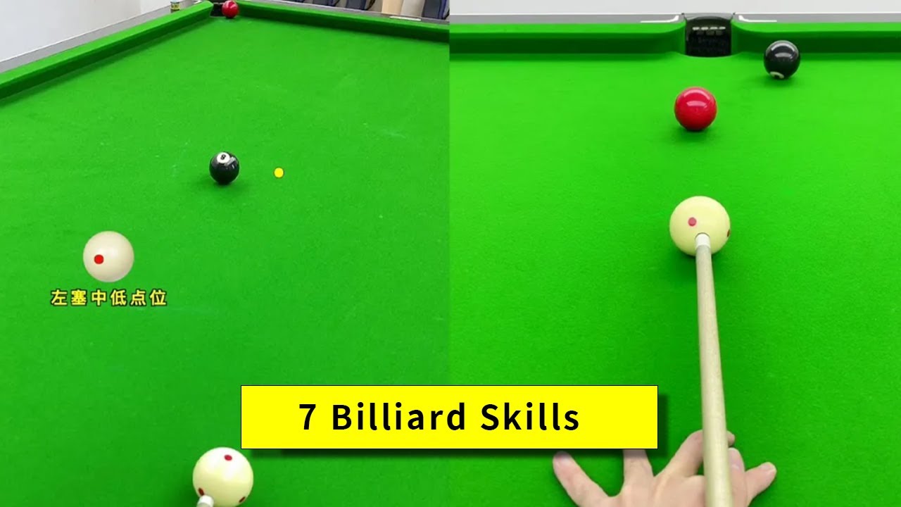 7 Billiard Skills, No Worries After Learning - YouTube