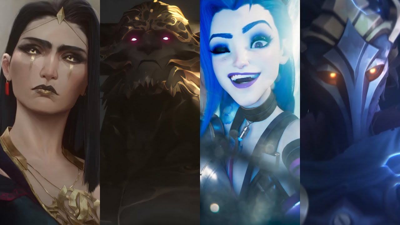 ALL ARCANE CHARACTERS FROM LEAGUE OF LEGENDS CINEMATICS #2 - YouTube