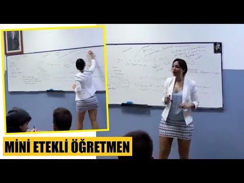 Mini etekli öğretmen tartışma konusu oldu