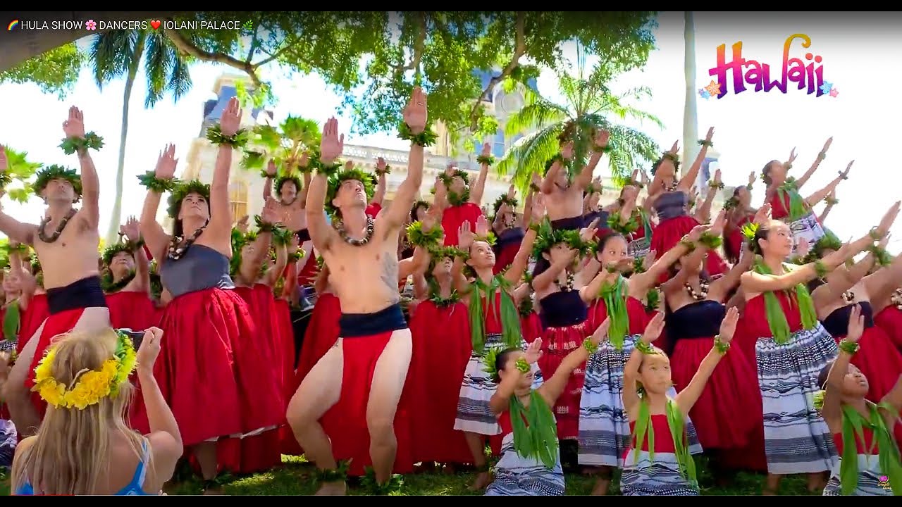 🌈 HULA SHOW 🌸 DANCERS ️ IOLANI PALACE 🌿 - YouTube