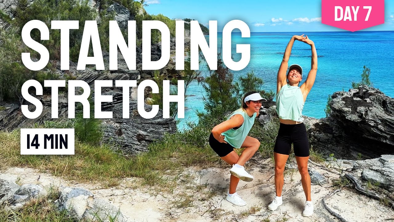 DAY 7 • 14 MIN STANDING STRETCH || Dynamic Full Body Flexibility ...