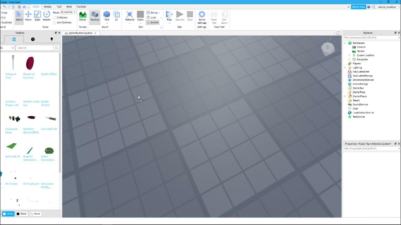 Roblox Studio Sprint Button System - YouTube