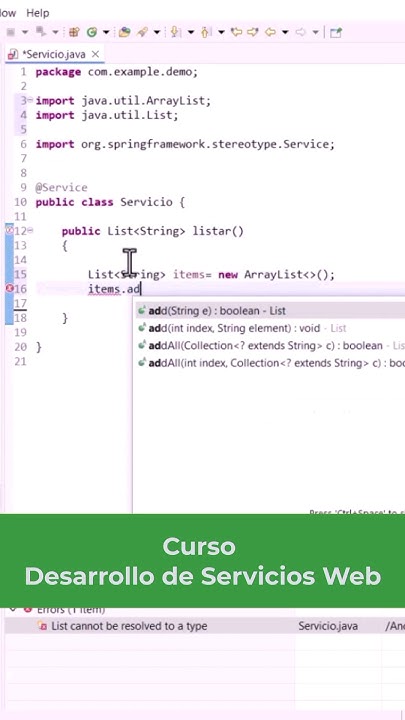 Curso de Servicios Web Con Java (Tráiler) #springboot #desarrollodesoftware - YouTube
