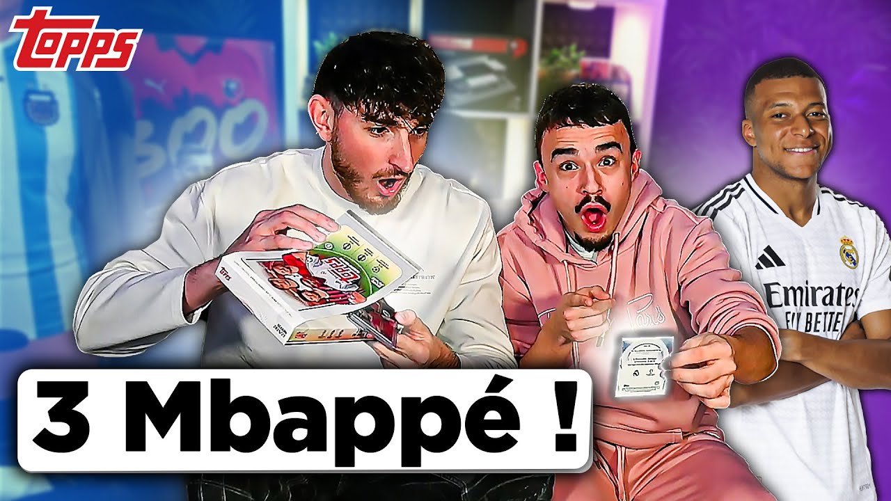 ON PACK KYLIAN MBAPPÉ 3 FOIS DANS CETTE BOX ! (Topps Pack Opening ...