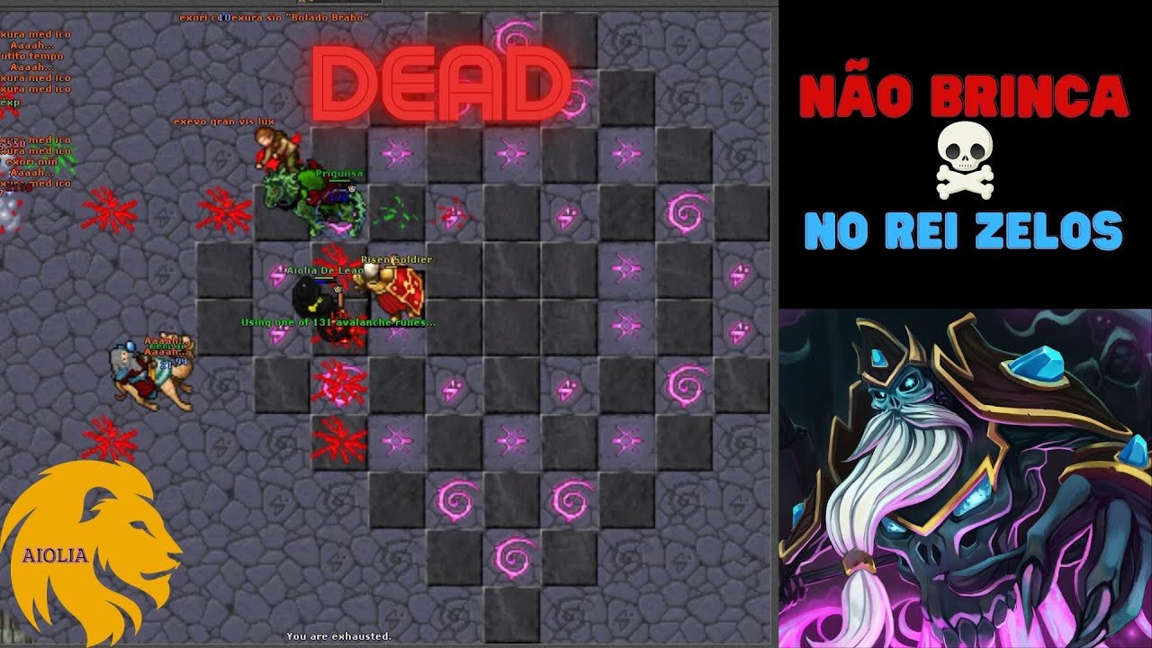TIBIA DEAD KING ZELOS | MS 500+ | FINAL BOSS GRAVE DANGER - YouTube